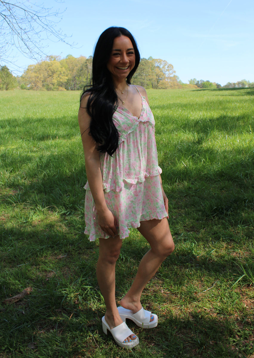 Kaylee Floral Mini Dress – Manning's